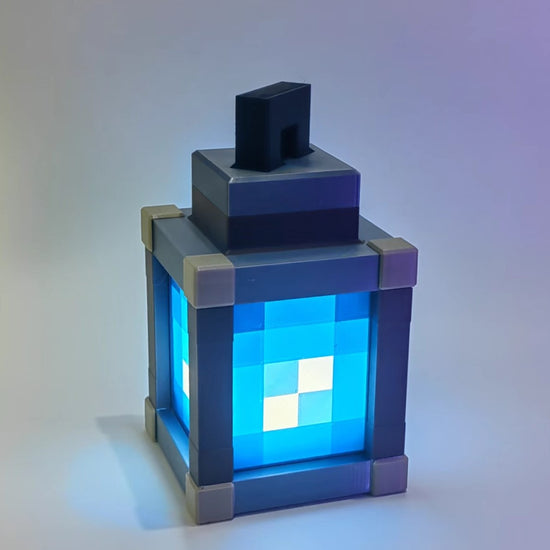 Minecraft Lantern Pixelated Night Light Lantern Chargeable & Bigger ...